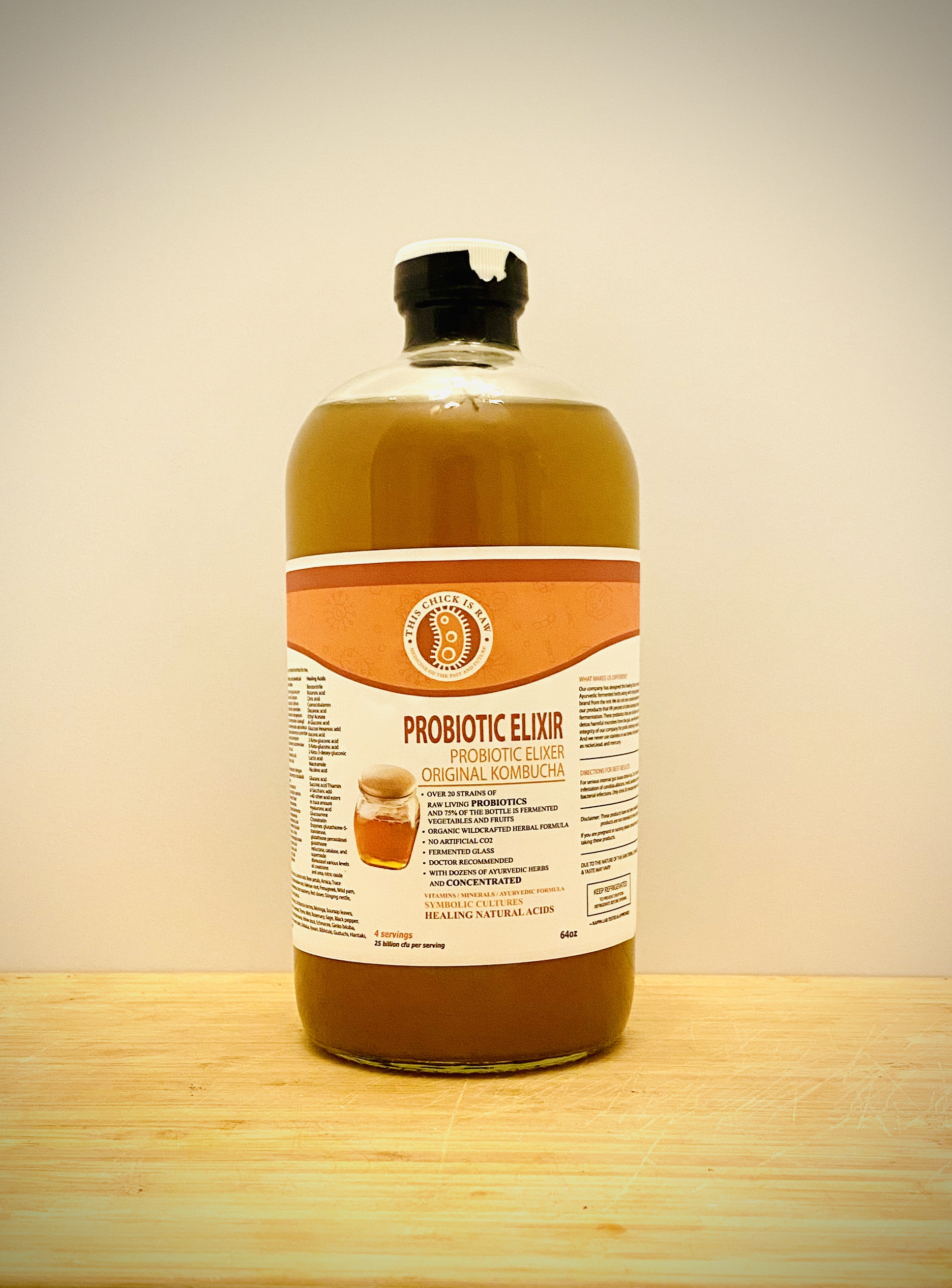 Original Kombucha Tea Probiotic Elixir - This Chick is Raw